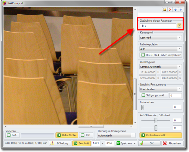 DCRAW, FixFoto und die Canon G11 › FixFoto-Tipps